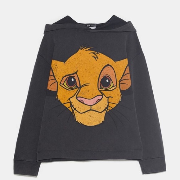 Zara | Tops | Zara Disney Lion King Hoodie Sweatshirt | Poshmark